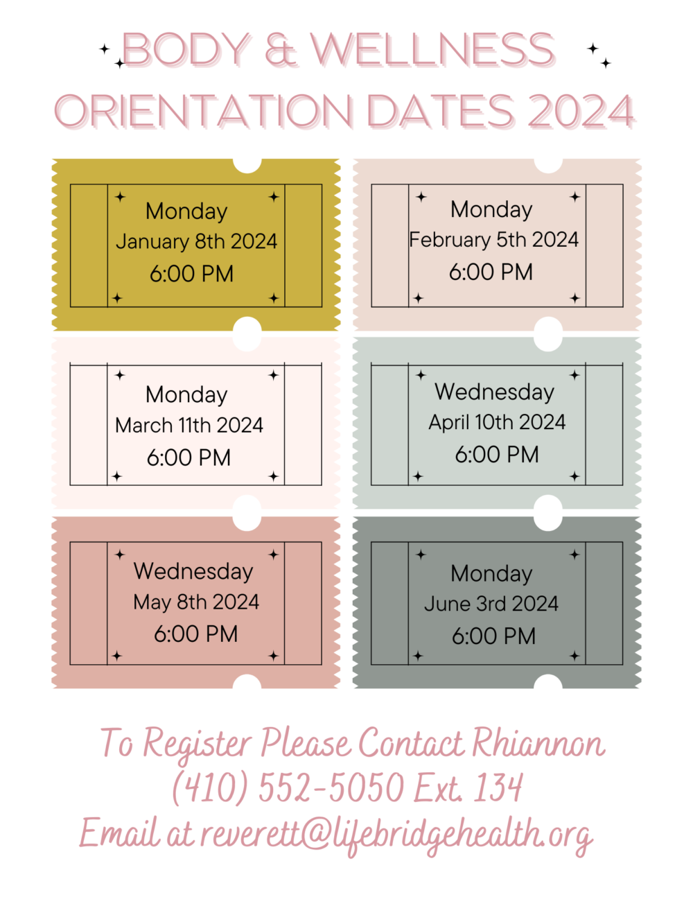 Orientation for Body and Wellness Program - BW Primary Care